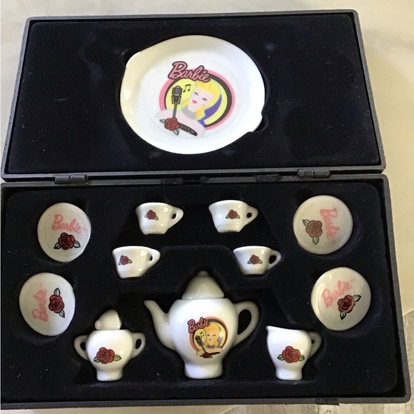 Barbie | Toys | Vintage 35th Anniversary Barbie Tea Set | Poshmark